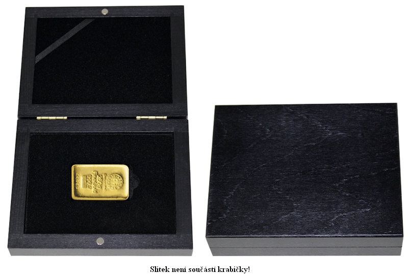 Dřevěná krabička na zlaté slitky Argor Heraeus 1 x 250 gramů | Zlataky